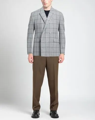 CC COLLECTION CORNELIANI Blazer Size Virgin Wool, Linen - Light Grey