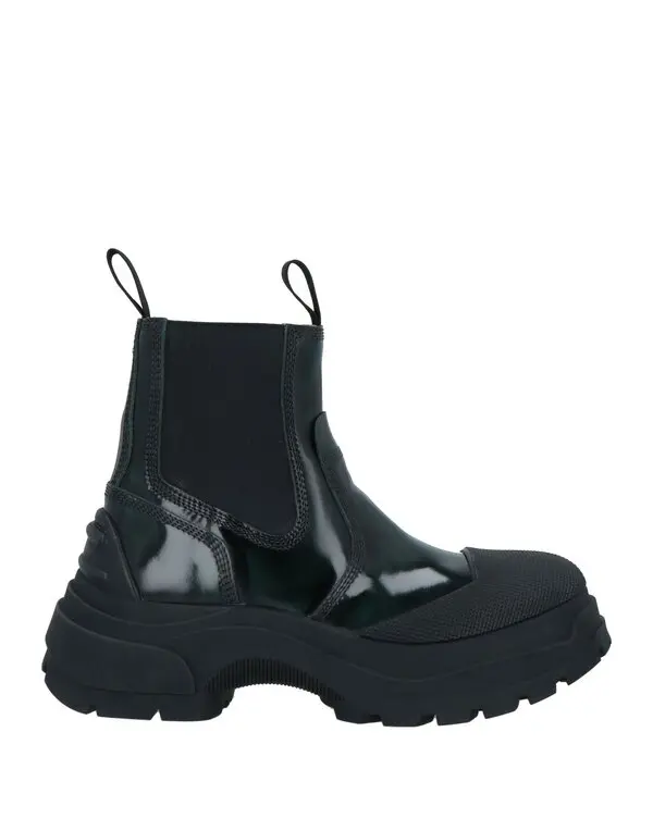 MAISON MARGIELA Leather And Textile Fiber Ankle Boots