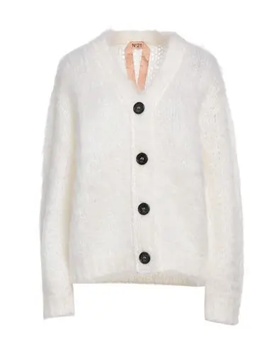 N°21 Cardigan In Mohair Wool And Polyamide