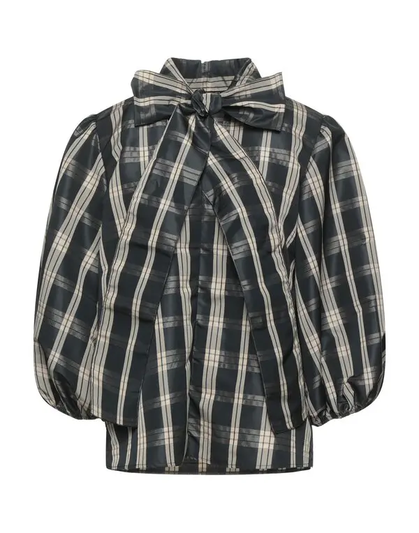 Red Valentino Tartan Bow Blouse