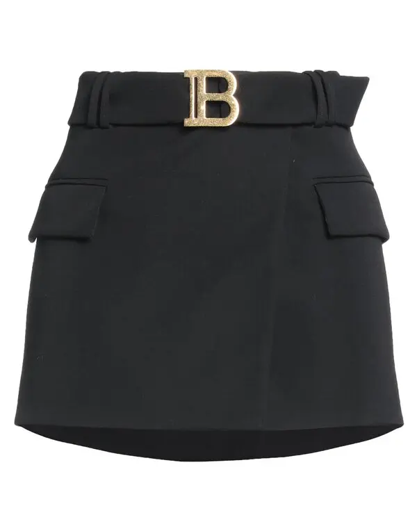 Balmain Wool Mini Skirt