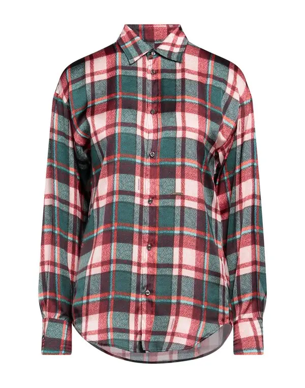 Dsquared2 Tartan Pattern Satin Shirt - Green
