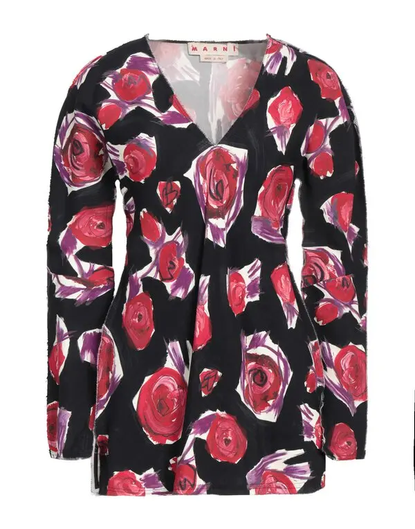 Marni Floral Print Crepe Top