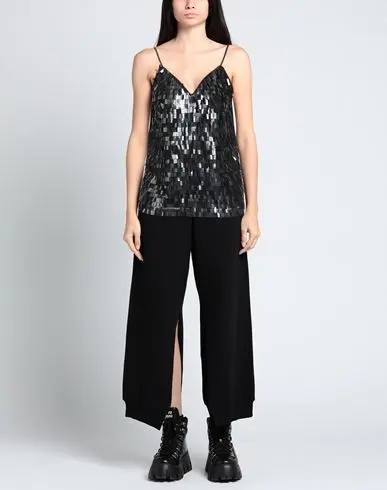 Pinko Crepe Camisole With Appliqués - Black