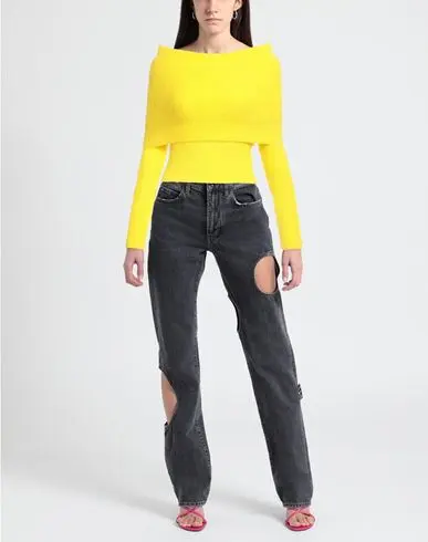 Philosophy Di Lorenzo Serafini Knitted Lightweight Sweater - Yellow