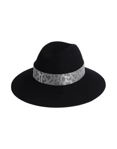 Borsalino Felt Fedora With Appliqués - Black