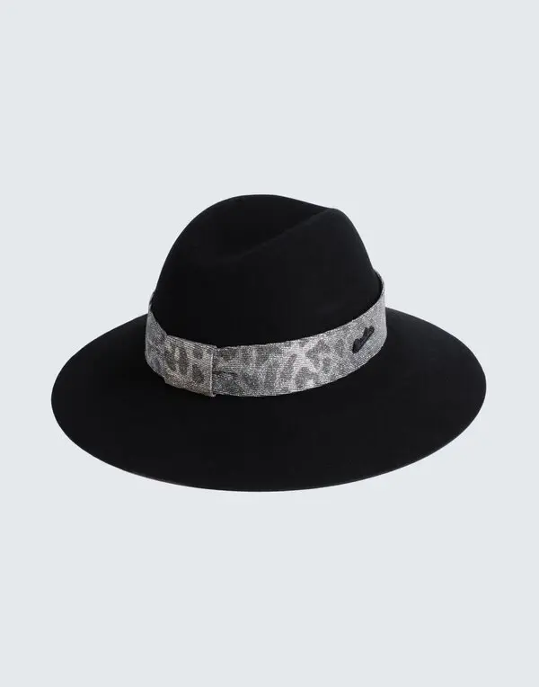 Borsalino Felt Fedora With Appliqués