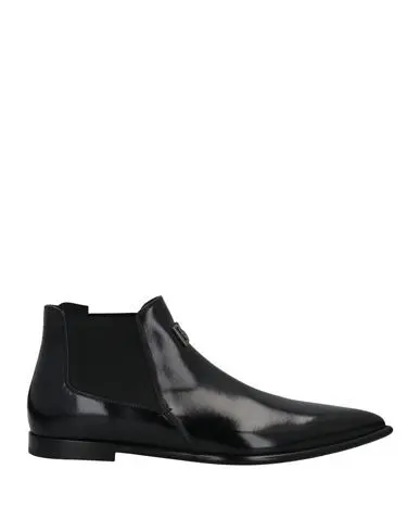 Dolce & Gabbana Ankle Boots Size Calfskin, Viscose, Polyamide - Black
