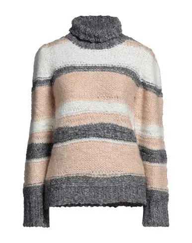 SLY010 Striped Turtleneck - Pink