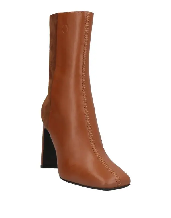 High Ankle Boots - Brown