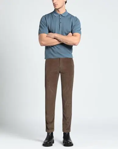 PT TORINO Pants Size Cotton, Lyocell, Elastane - Brown