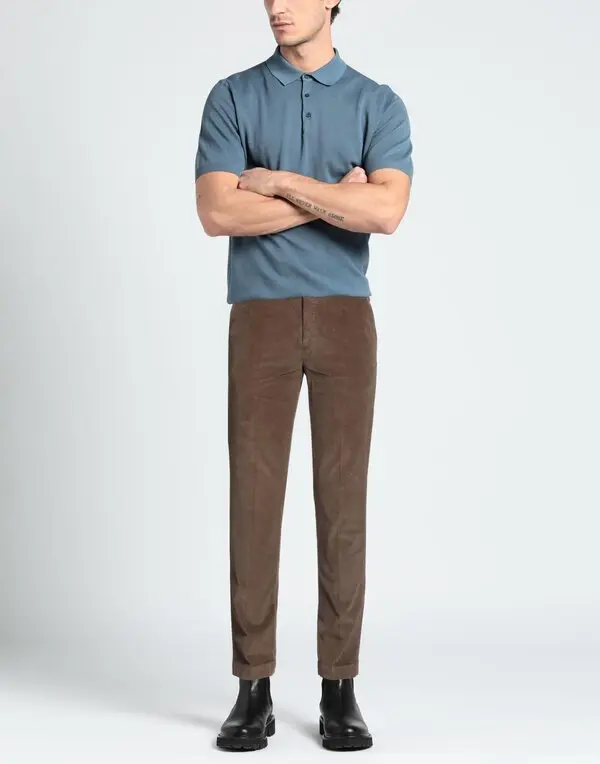 PT TORINO Pants Size Cotton, Lyocell, Elastane - Brown