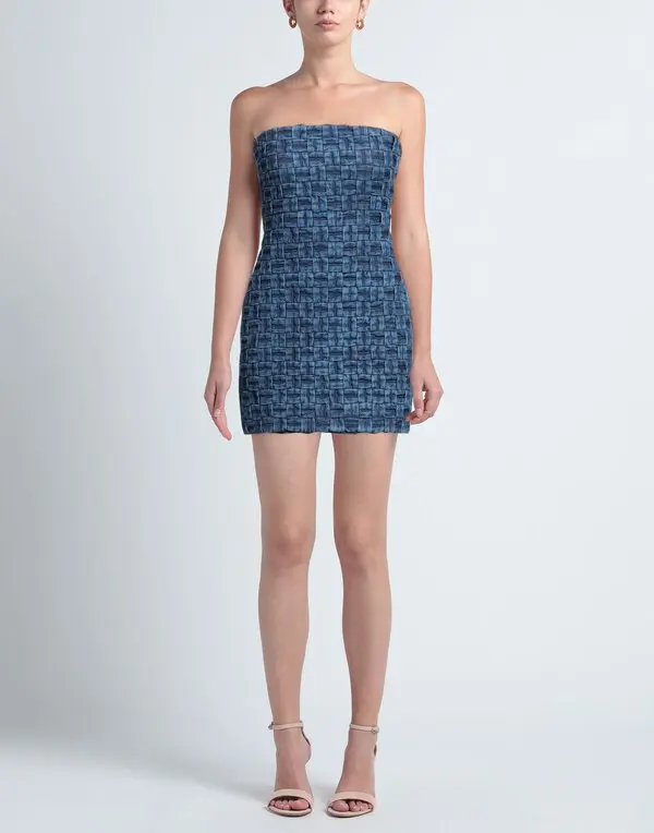 Pinko Mini Denim Patchwork Dress