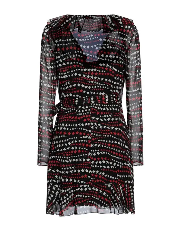 Red Valentino Mini Silk Wrap Dress