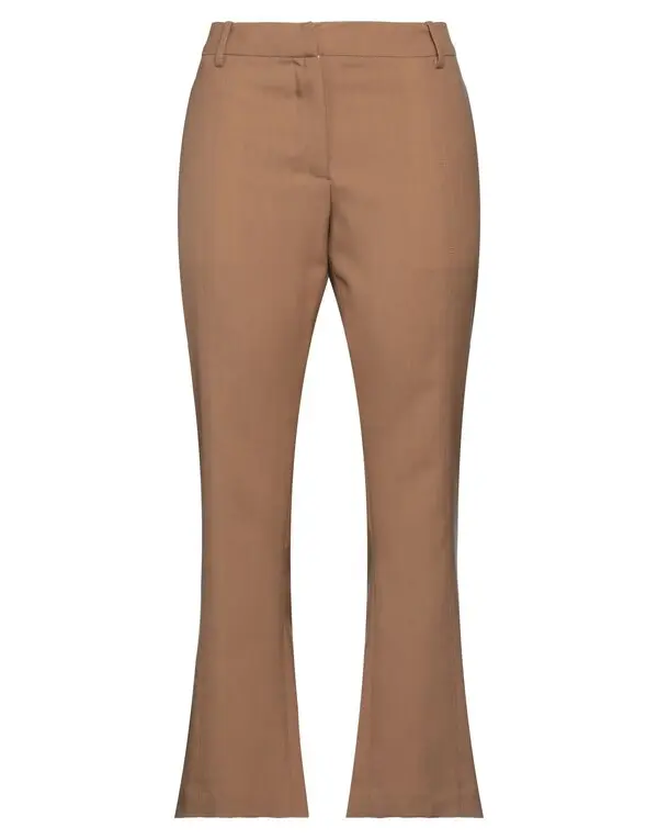 Marni Virgin Wool Bootcut Trousers - Beige