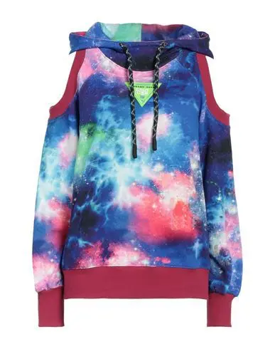 Versace French Terry Multicolor Hoodie - Blue