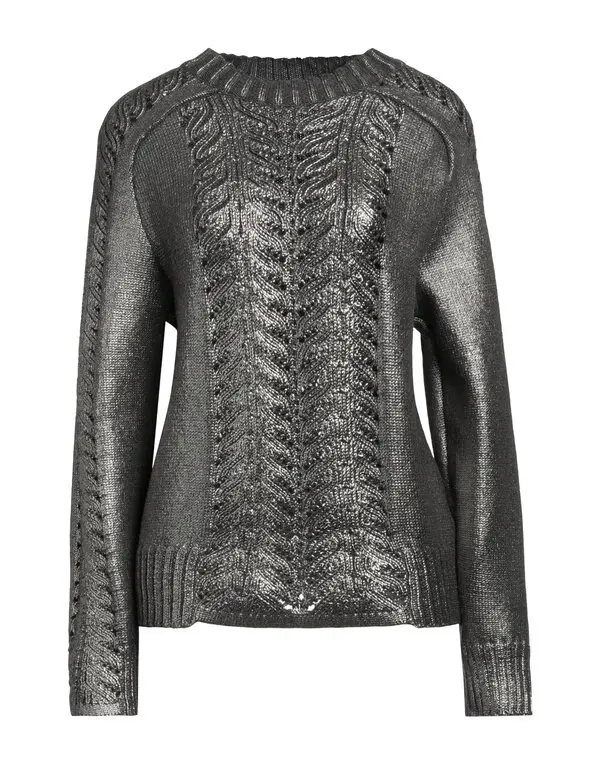 Alberta Ferretti Metallic Virgin Wool Sweater