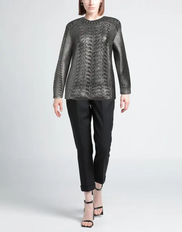 Alberta Ferretti Metallic Virgin Wool Sweater