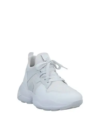 Hogan Leather And Textile Sneakers - White