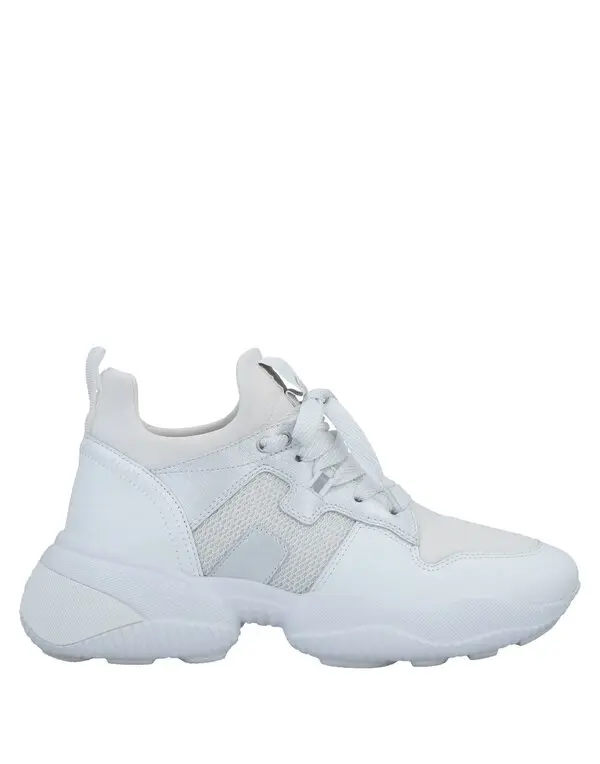 Hogan Leather And Textile Sneakers - White