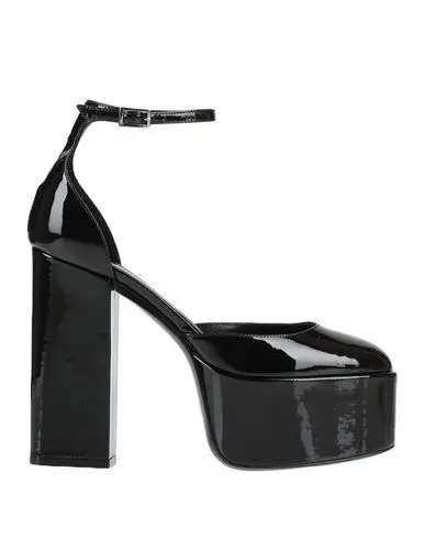 Paris Texas Leather Pumps With Buckle-fastening Ankle Strap - Black