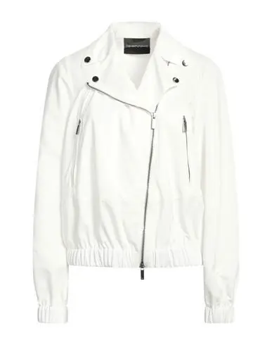 Emporio Armani Biker Jacket - White