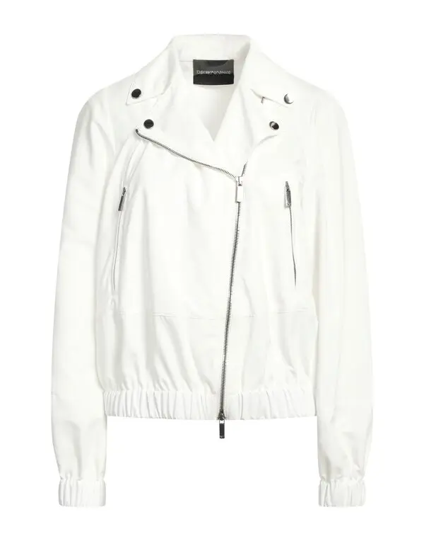 Emporio Armani Biker Jacket - White