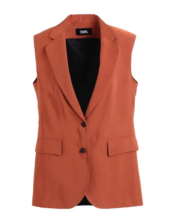 Karl Lagerfeld Tailored Blazer Gilet - Red