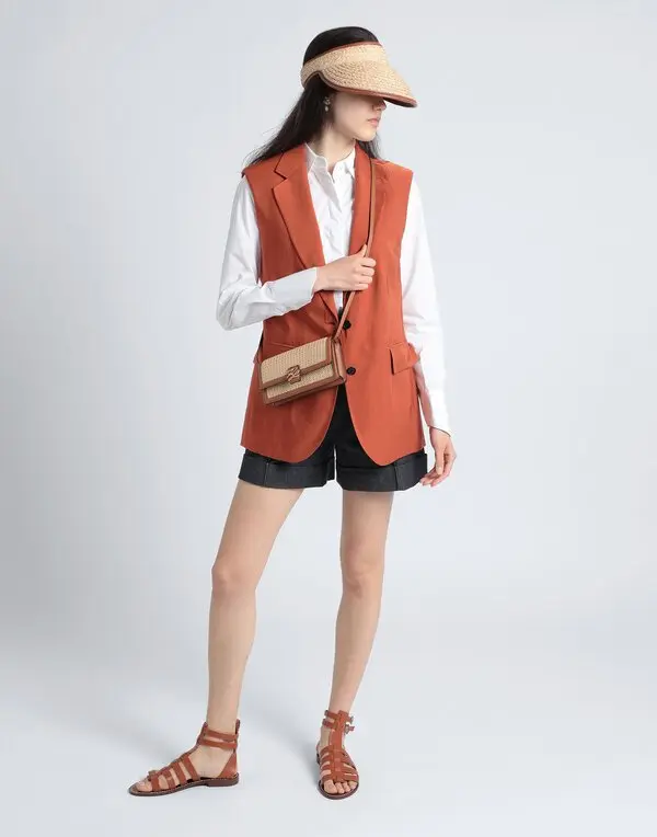 Karl Lagerfeld Tailored Blazer Gilet - Red
