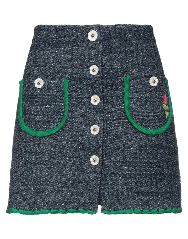 CORMIO Mini Flared Skirt - Blue