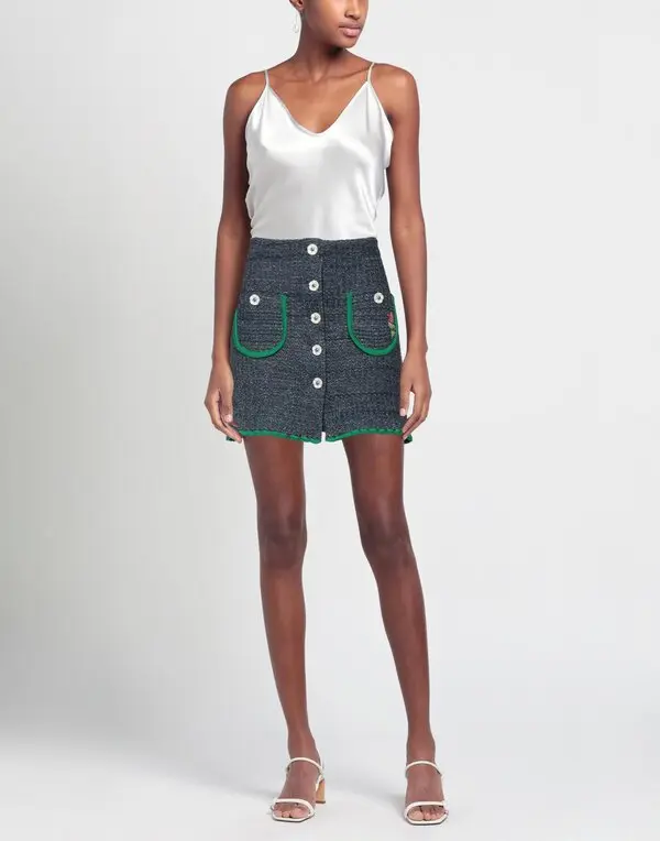 CORMIO Mini Flared Skirt - Blue