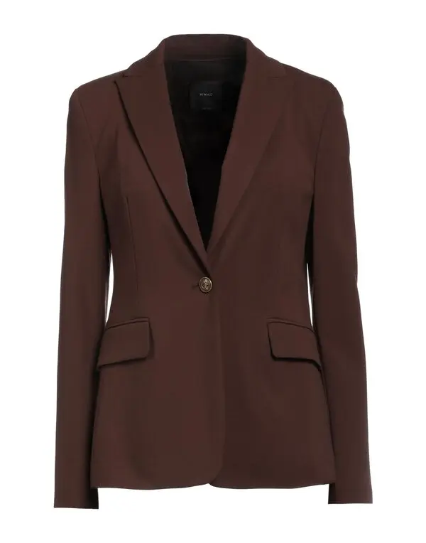 Pinko Single-breasted Blazer - Brown