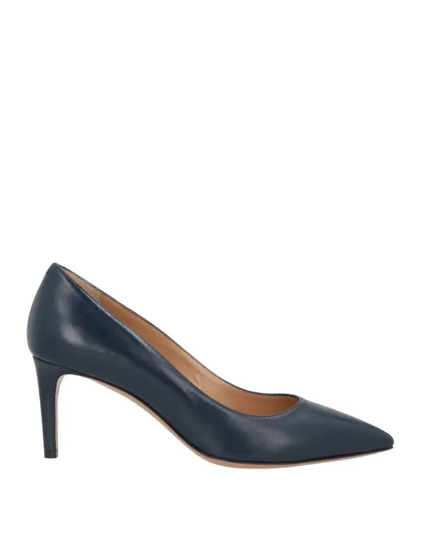 Bally Lambskin Pumps - Navy Blue