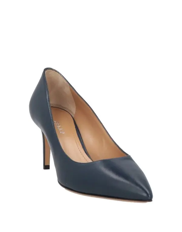Bally Lambskin Pumps - Navy Blue