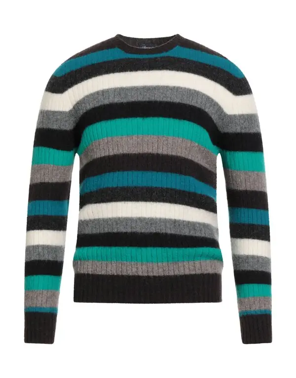 DRUMOHR Lambswool Striped Sweater - Blue