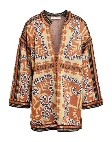 Valentino Garavani Knitted Lamé Sweater - Copper
