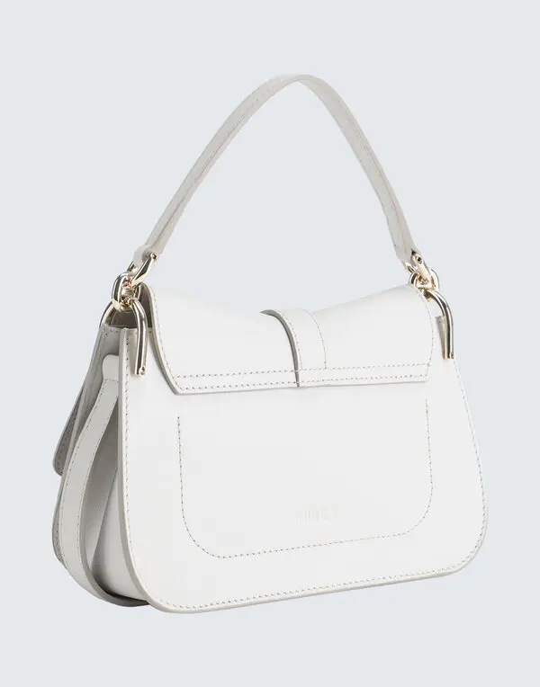 Furla Flow Mini Top Handle Handbag - Off White