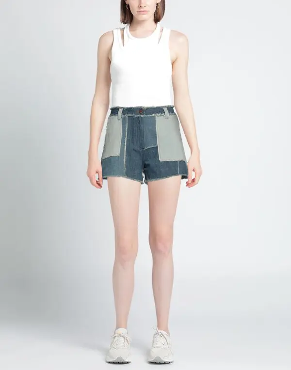 Moschino Patchwork Denim Shorts