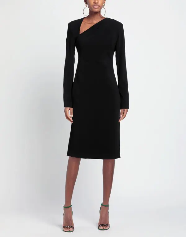 anna molinari black dress ANNA MOLINARI Black Women's Long Dress