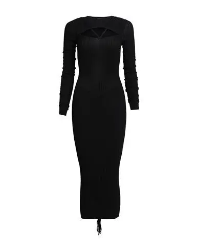 ANDREĀDAMO Midi Bodycon Dress - Black