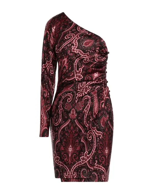 Etro Mini Paisley-print One-shoulder Bodycon Dress