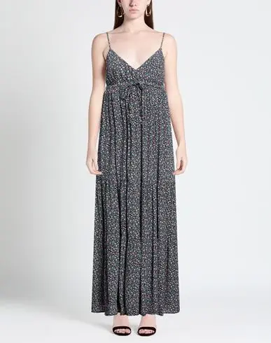 Pinko Flared Floral-Print Maxi Dress In Black - 81% Off | Editorialist