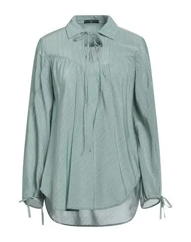 High Striped Bow Blouse