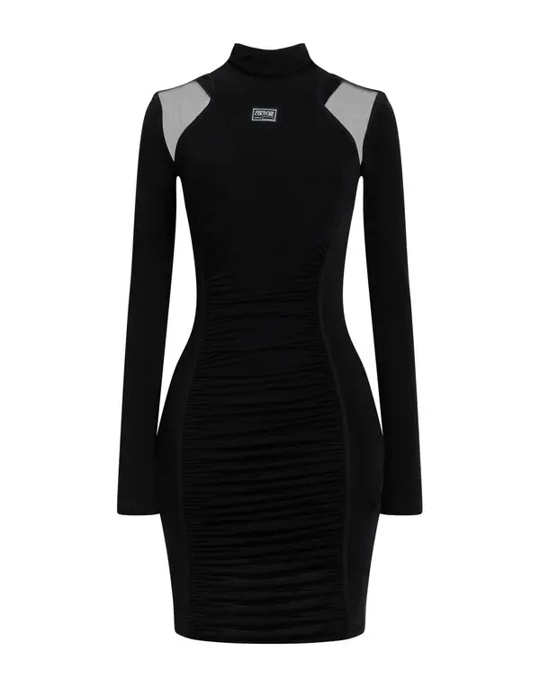 Versace Mini Dress Viscose Elastane Polyamide - Black