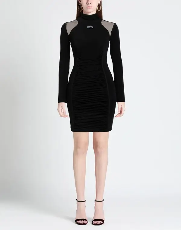 Versace Mini Dress Viscose Elastane Polyamide - Black
