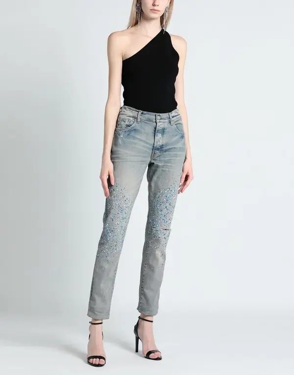 Amiri Skinny Jeans With Crystals
