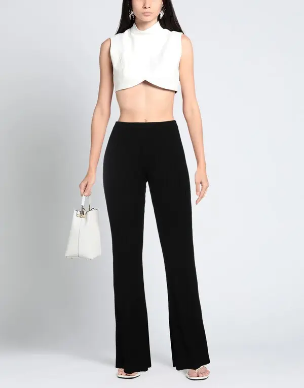 Versace Knitted Flared Pants - Black