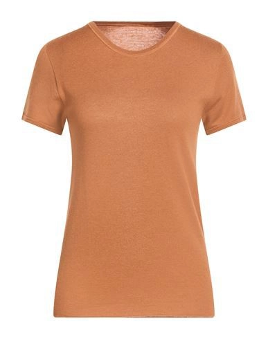 Majestic Filatures Short Sleeve Crewneck Sweater - Brown