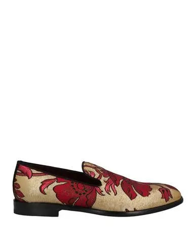 Dolce & Gabbana Floral-print Jacquard Loafers - Gold