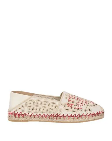 Valentino Garavani Textile Espadrilles - Ivory